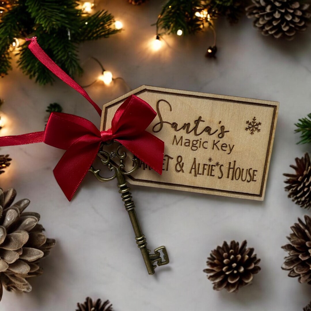 Personalised Santa's Magic Key, Father Christmas Key, Christmas Eve Box ...