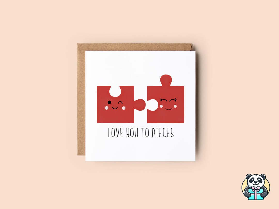 Love You to Pieces Card: Funny Valentine's Anniversary Card - Etsy