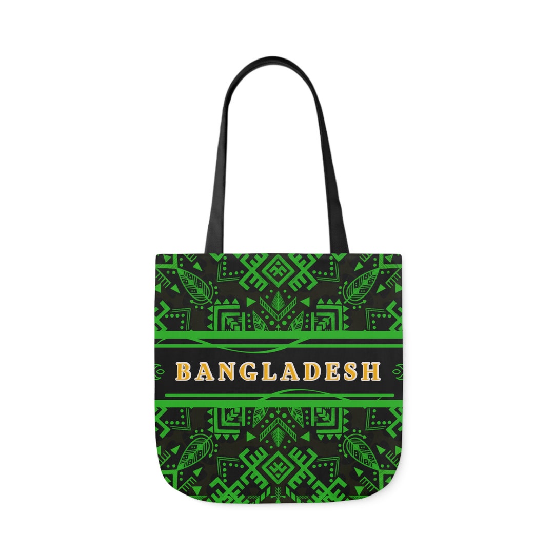 Bangladesh Canvas Tote Bag, Unique Uni Gift, Personalized Bengali Print ...