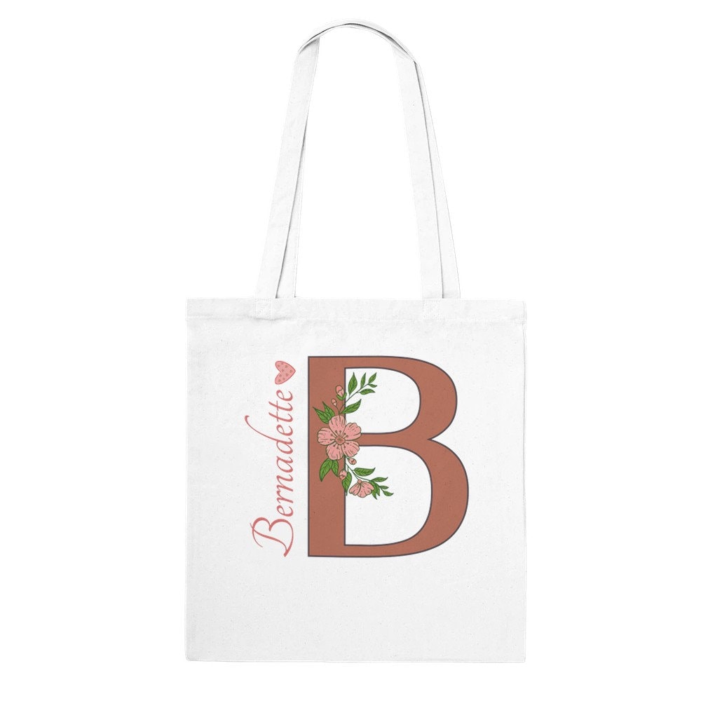 Custom Alphabet Tote - Name Printed Bag, Personalised Bridesmaid Gift ...