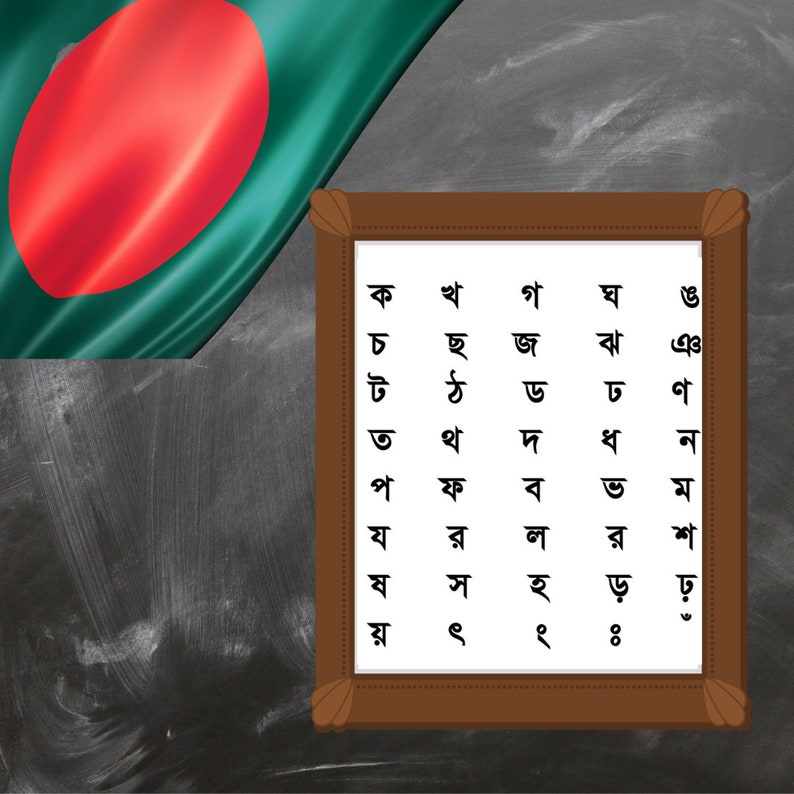 Alphabet Bengali Alphabet to Print and Learn - Etsy