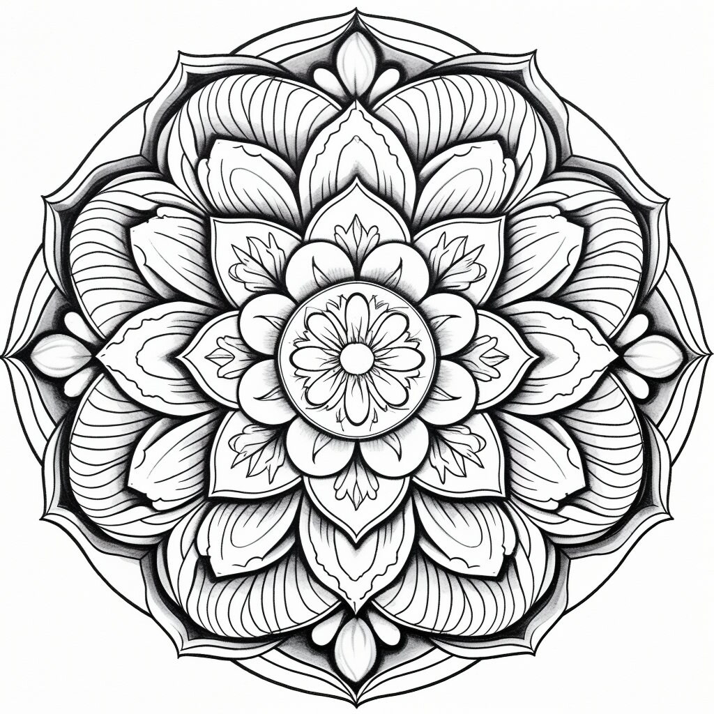 COLORING MANDALA - Etsy