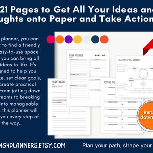 Brain Dump Planner, to Do List Printable, ADHD Daily Planner ...