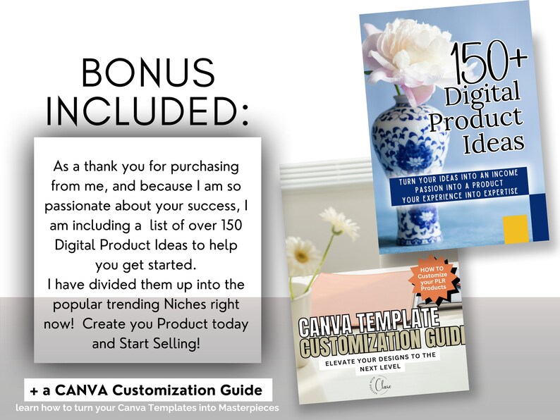 Digital Product Mockup Templates | Editable Canva Templates | Etsy ...