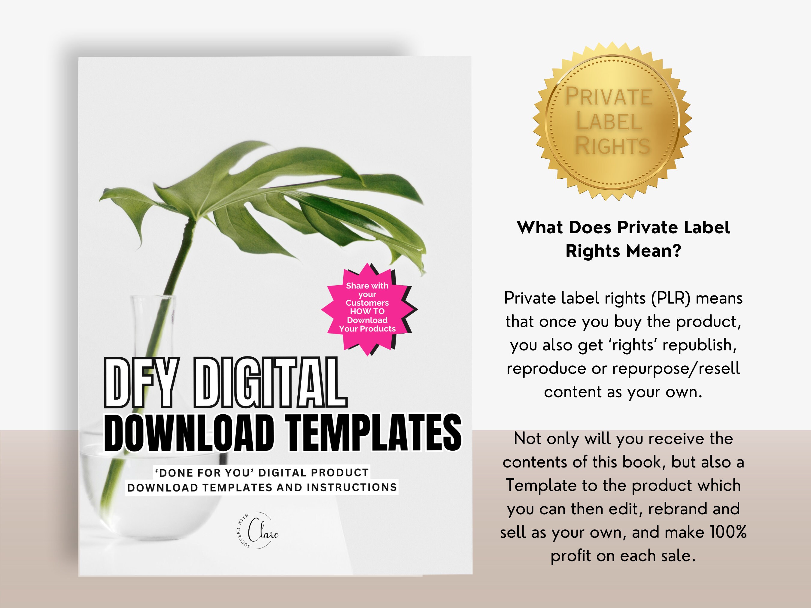 Digital Download Instruction Templates for Digital Products, Digital ...