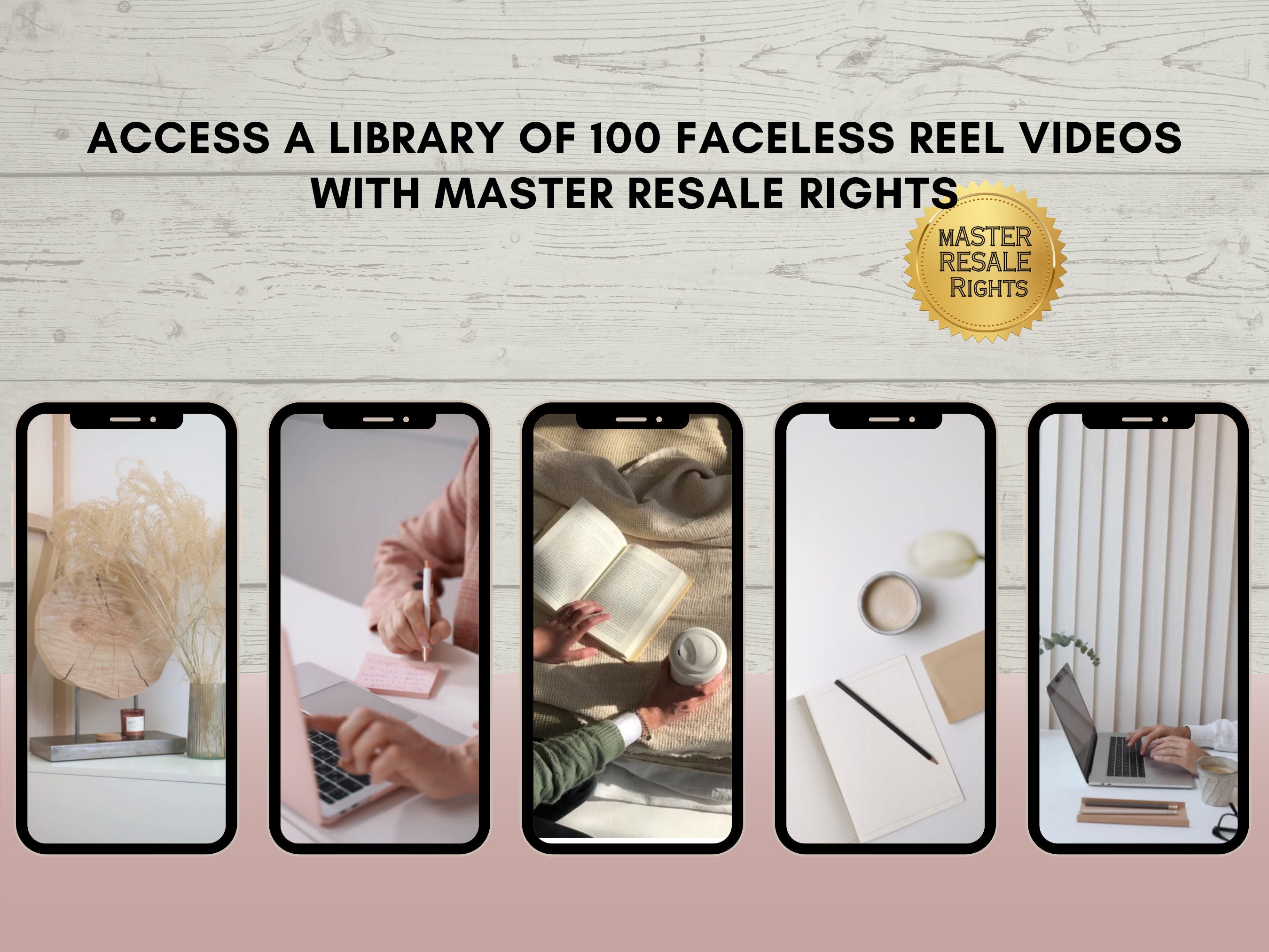 Faceless Reels Content Library W/master Resell Rights MRR & Private ...