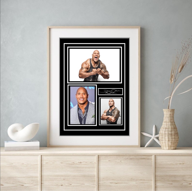 Great Quality Dwayne Johnson the Rock Signed / Autographed. Stunning ...