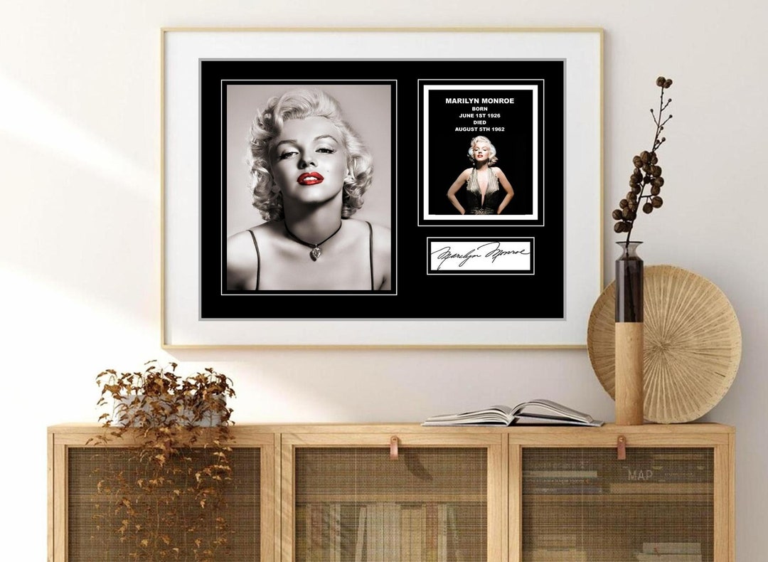 Great Quality Marilyn Monroe Signed / Autographed Print. Stunning ...