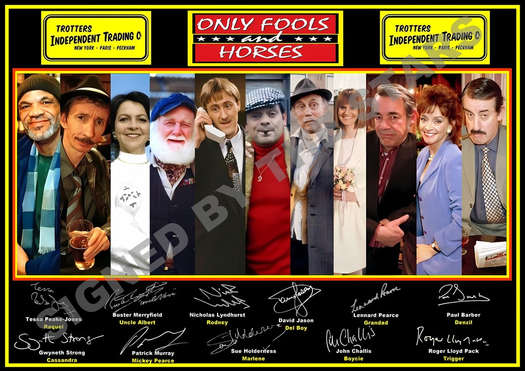 Great Quality Only Fools and Horses Cast Signed / Autographed. Stunning ...