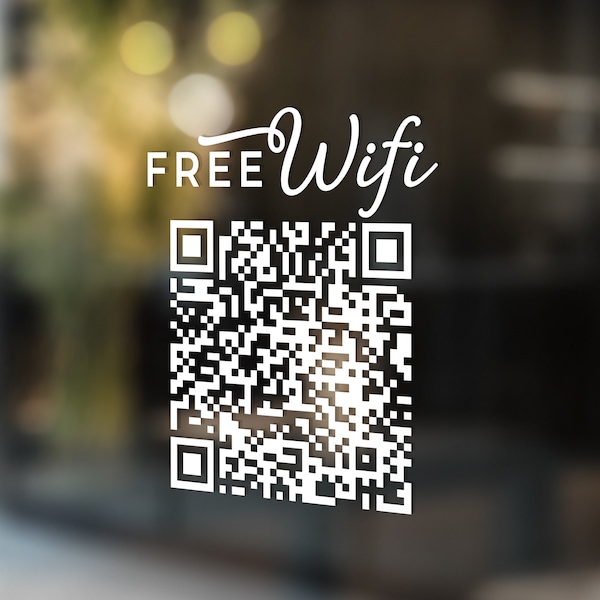 Qr Code Menu Decal - Etsy