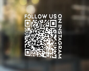 Design Your Own Personalized QR Code Vinyl Decal Advertise - Etsy