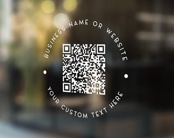 Custom Now Hiring QR Code Business Decal, Design Your Own QR Code ...