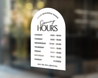 Business Shop Store Window Decal Custom Size Color Custom Design - Etsy