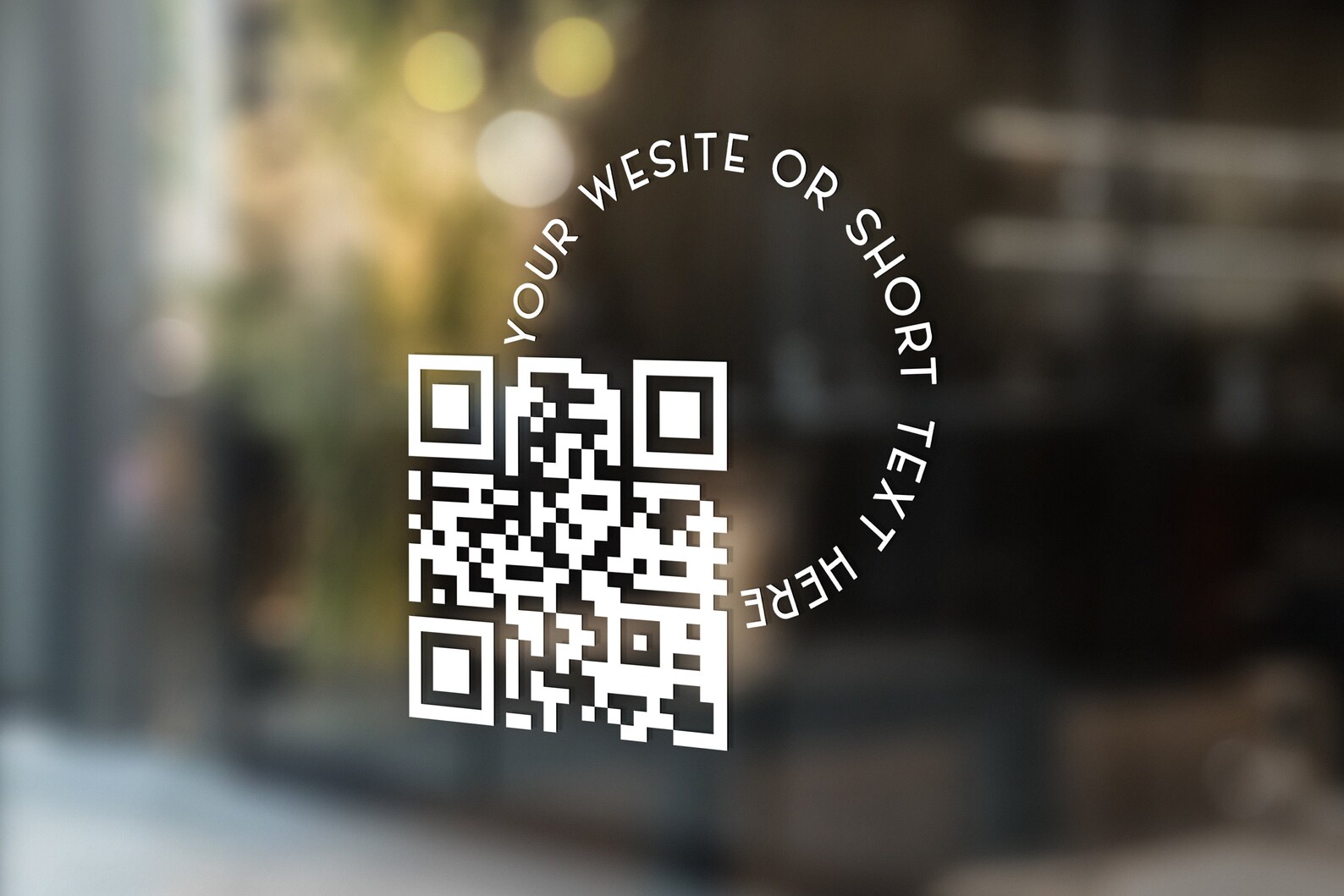 Store Window Custom QR Code Vinyl Decal Shop QR Code Custom - Etsy