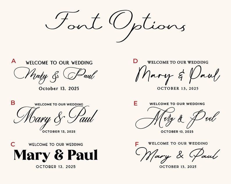 Custom Wedding Name Vinyl Decal Personalized Wedding Mirror Decal ...