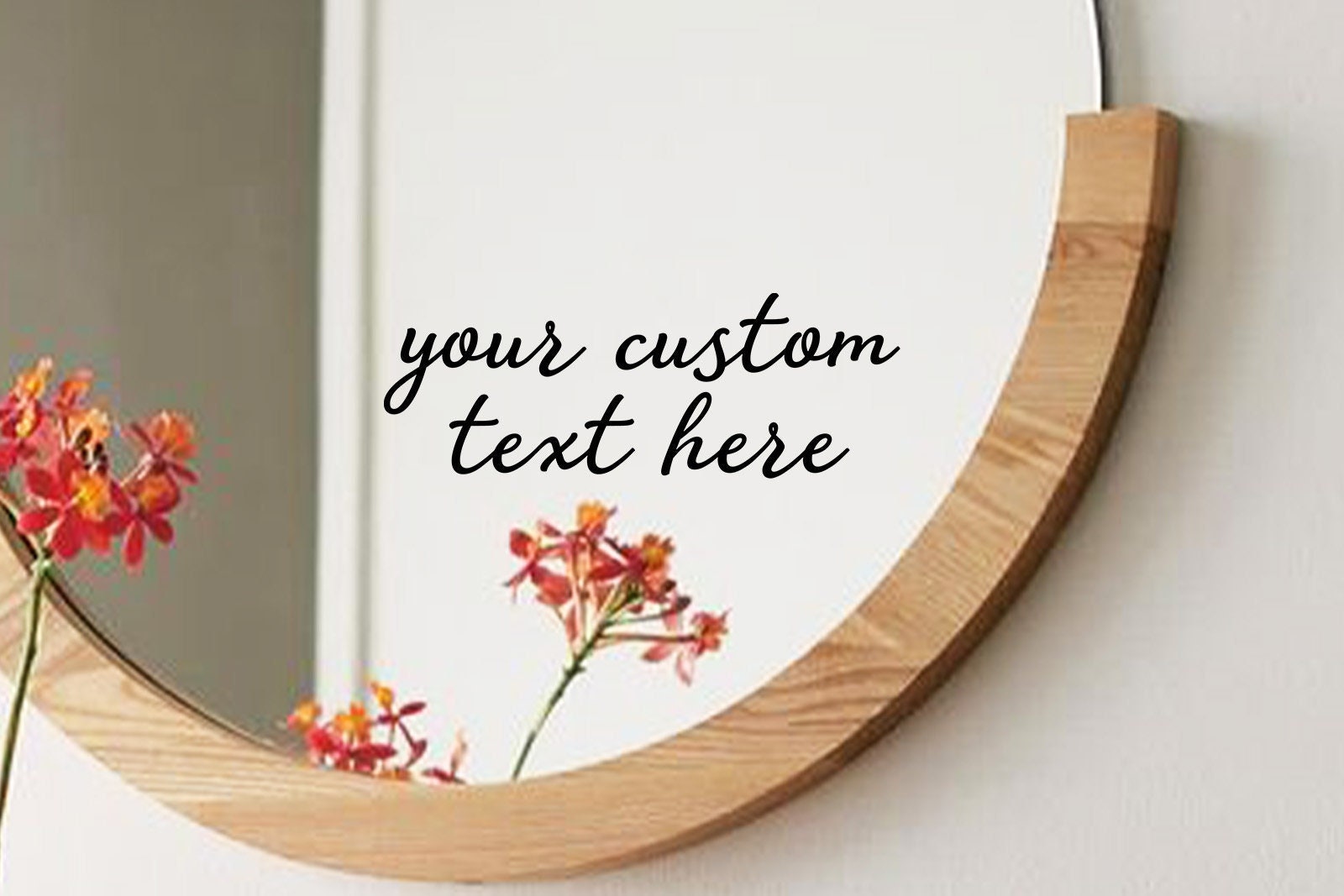 Motivational Quote Mirror Vinyl Decal Personalized Mirror Decal Sticker ...