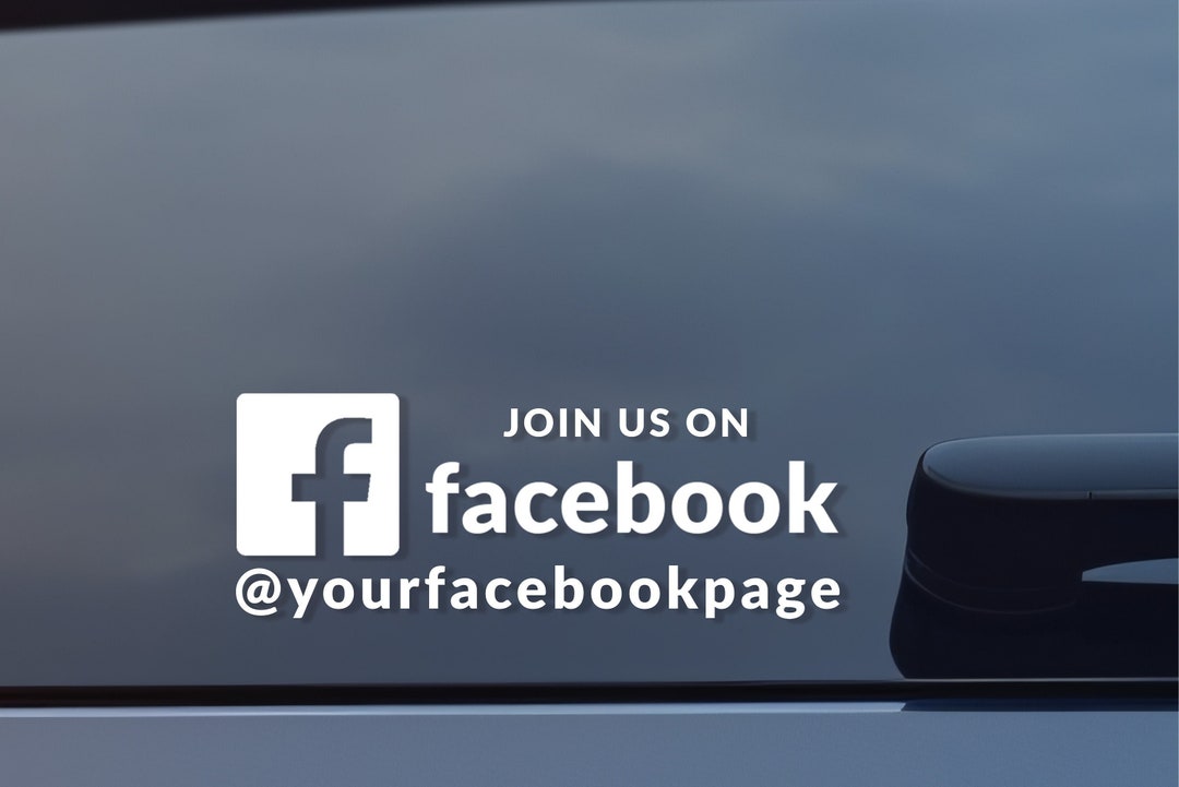 Social Car Custom Vinyl Decal Shop Window Facebook Custom Decal Shop ...