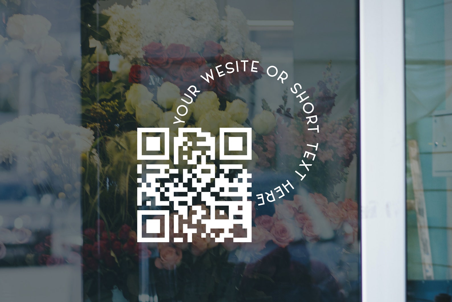 Store Window Custom QR Code Vinyl Decal Shop QR Code Custom - Etsy