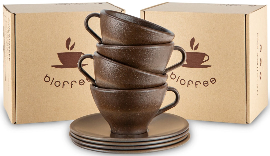 4x Made of Coffee Grounds | Bio Cups | Sugarcane Based Biomaterials ...