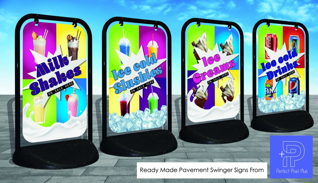 Milkshakes-ice Cold Slushies-ice Creams-ice Cold Drinks - Etsy