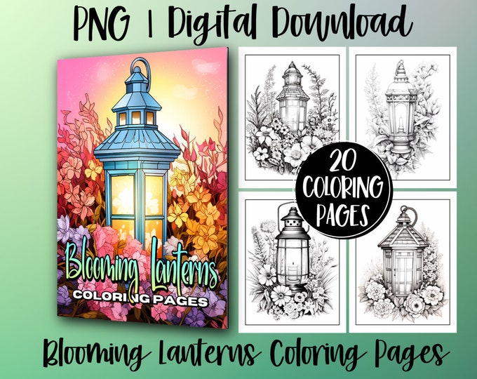 Enchanted Lanterns Coloring Book: Mystical Designs (PDF) - Etsy Canada
