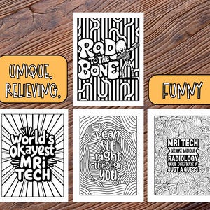 34 MRI Technologist Coloring Book Pages, MRI Tech Printables - Etsy