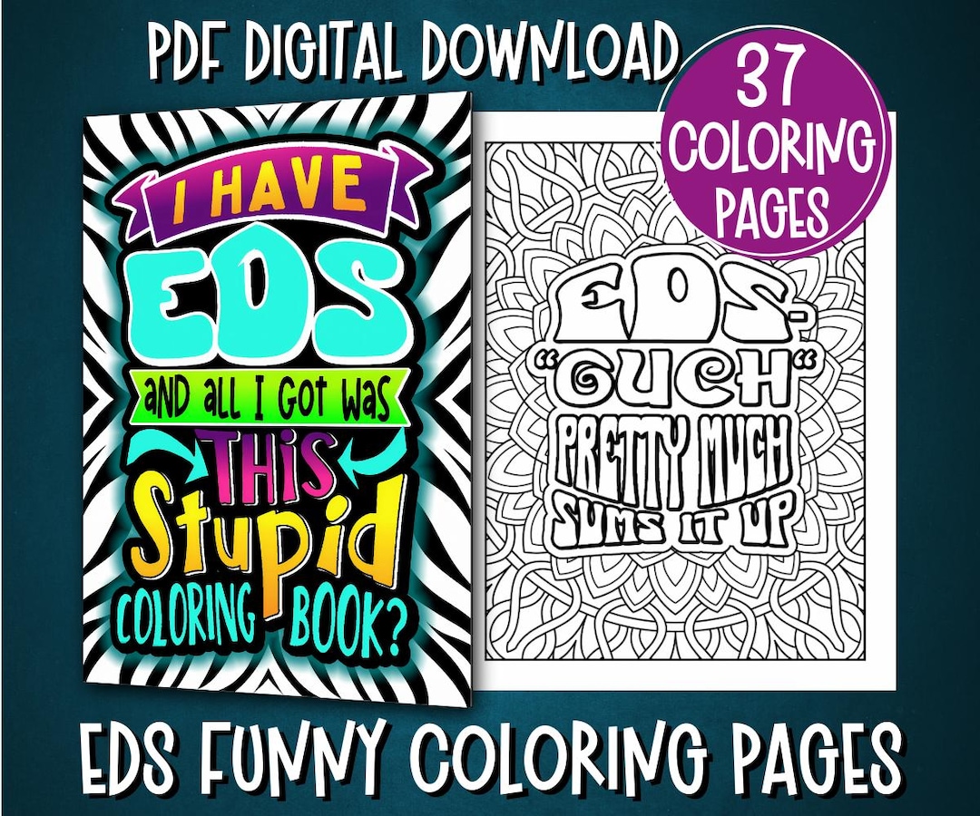 A Soothing Coloring Book Pages for Ehlers-danlos Syndrome, Relaxing and ...