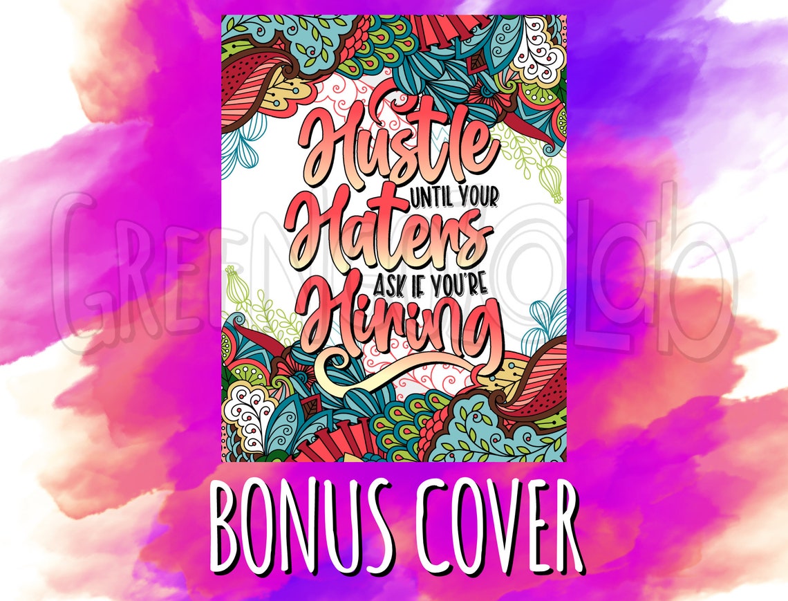 Boss Lady Coloring Book Pages, Funny Affirmations (digital Download) - Etsy