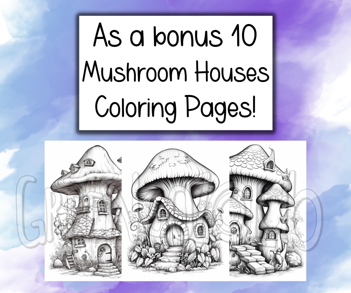 Fantasy Fairies Coloring Book Pages for Adults & Teens Magic - Etsy
