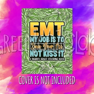 EMT Coloring Book Pages for Women, Men | Funny Appreciation Printable ...