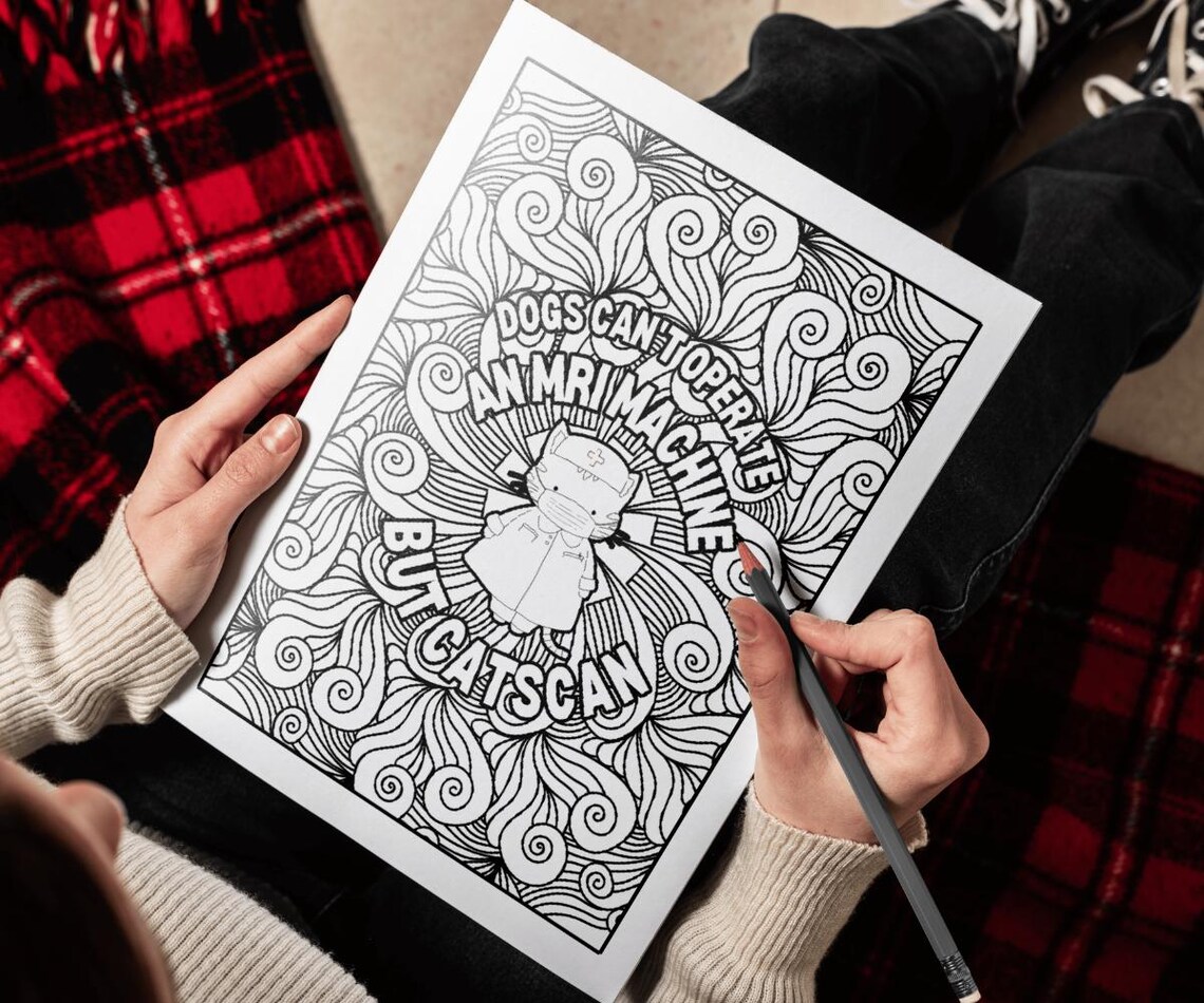 34 MRI Technologist Coloring Book Pages, MRI Tech Printables - Etsy