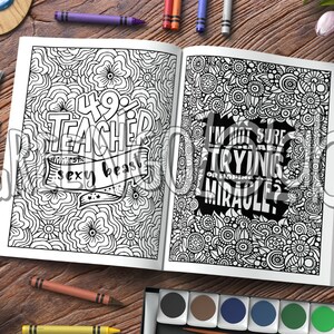 Teacher Quotes Coloring Book Pages | Funny & Snarky Gifted Teacher ...