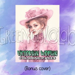 Grayscale Victorian Women Coloring Book Pages - Etsy