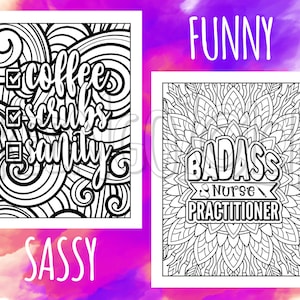 Nurse Practitioner Coloring Book Pages - Etsy