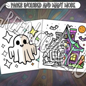 41 Bold & Easy Cute and Spooky Halloween Coloring Book Pages for All ...
