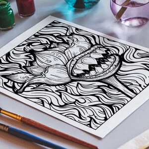 50 Creepy Horror Plants Coloring Book Pages - Etsy