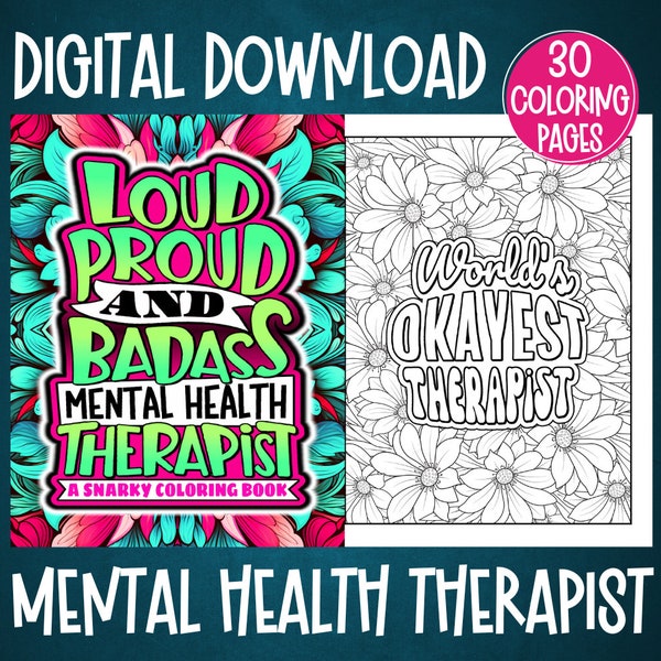Therapist Coloring Book - Etsy