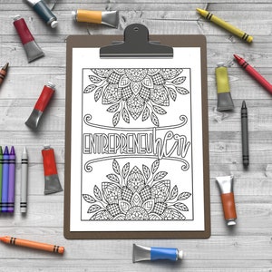 Boss Lady Coloring Book Pages, Funny Appreciation Printable Gift Idea ...