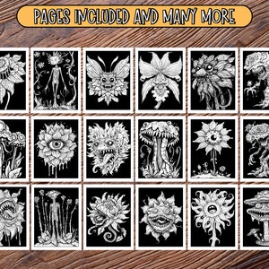 50 Creepy Horror Plants Coloring Book Pages - Etsy