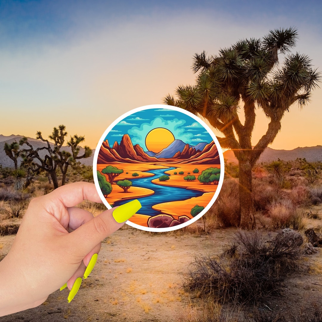 Desert Landscape Sticker for Nature Lover Sticker for Planner Vinyl ...