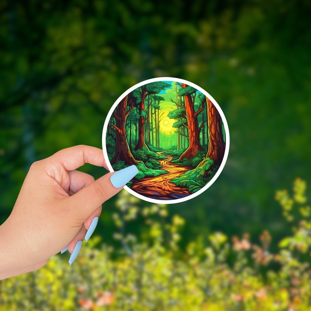 Nature Landscape Sticker for Outdoor Nature Lover Sticker for Phone ...