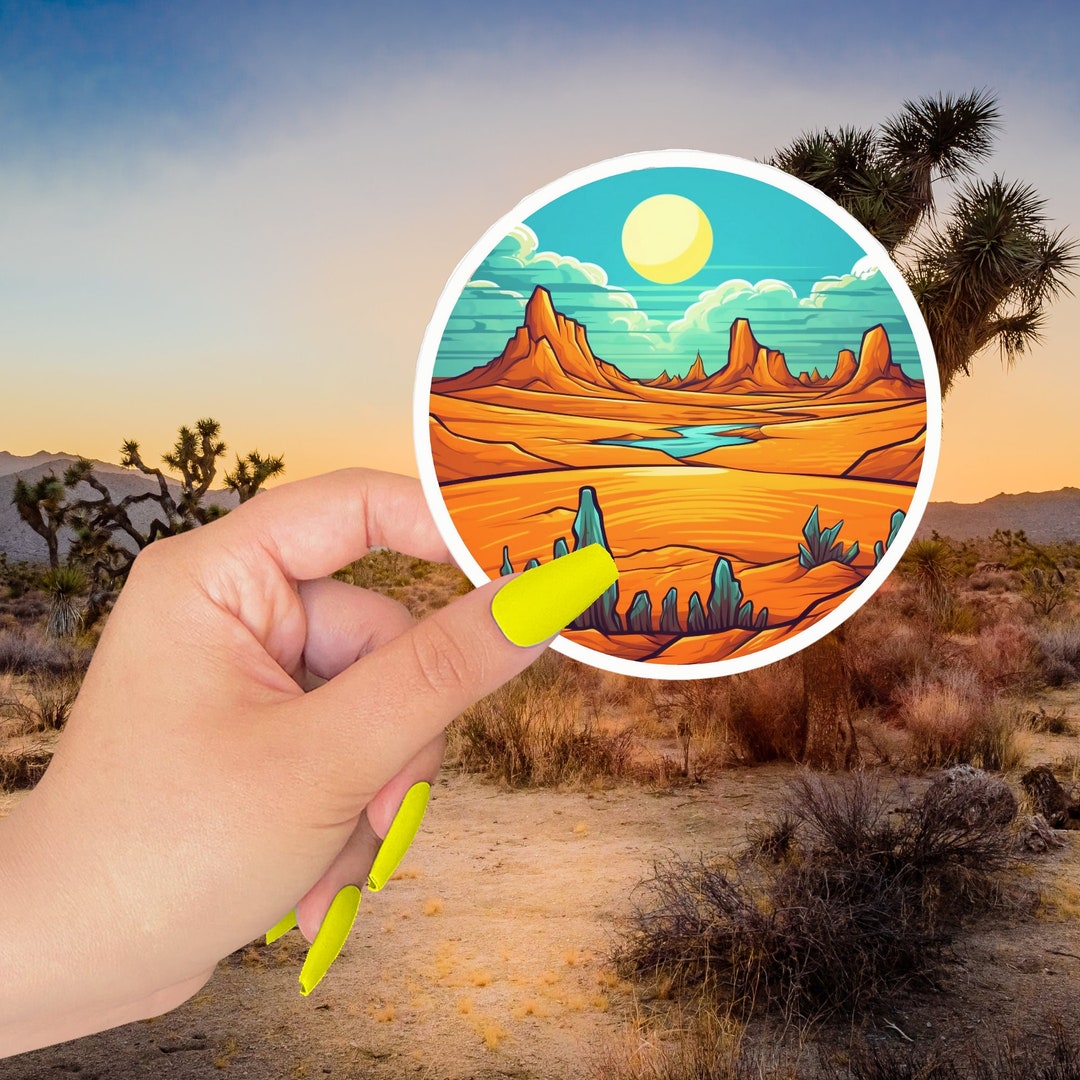 Desert Landscape Sticker for Nature Lover Sticker for Planner Vinyl ...
