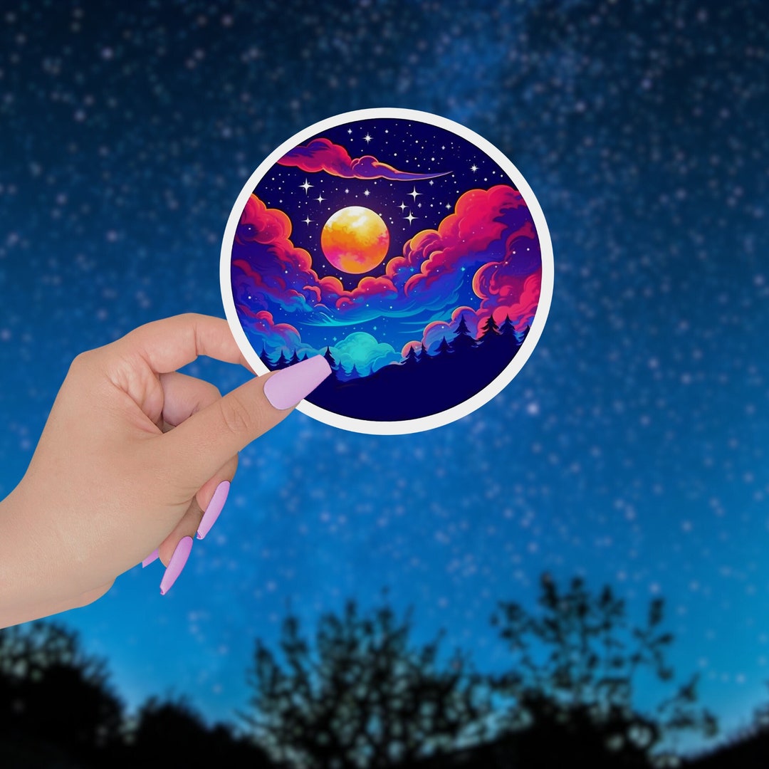 Night Sky Sticker for Water Bottle Sticker for Hydro Flask Sticker for ...