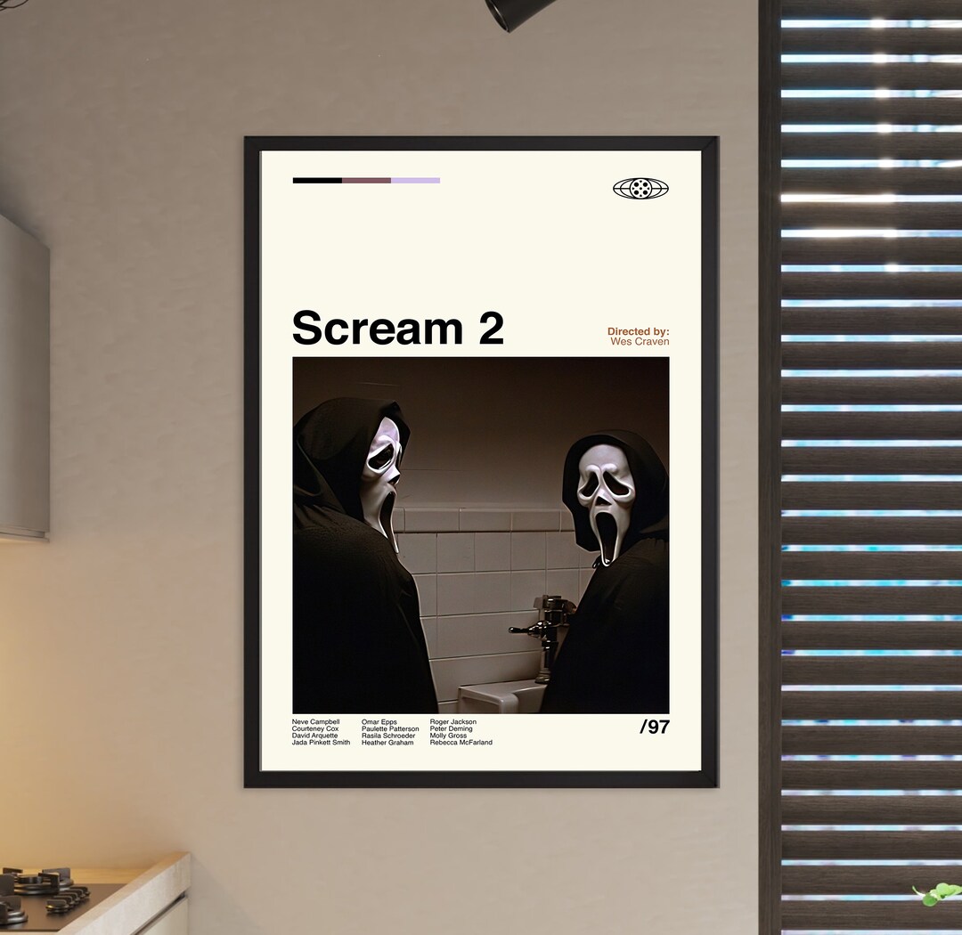 Scream 2 Poster Wes Craven Album Print Modern Art Mid - Etsy