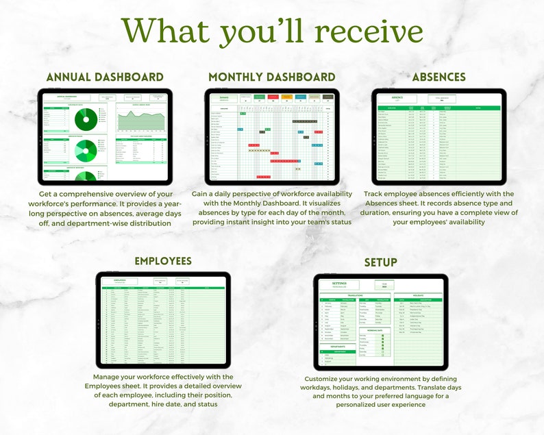 Absence Management System for Google Sheets: Employee Leave Tracker ...