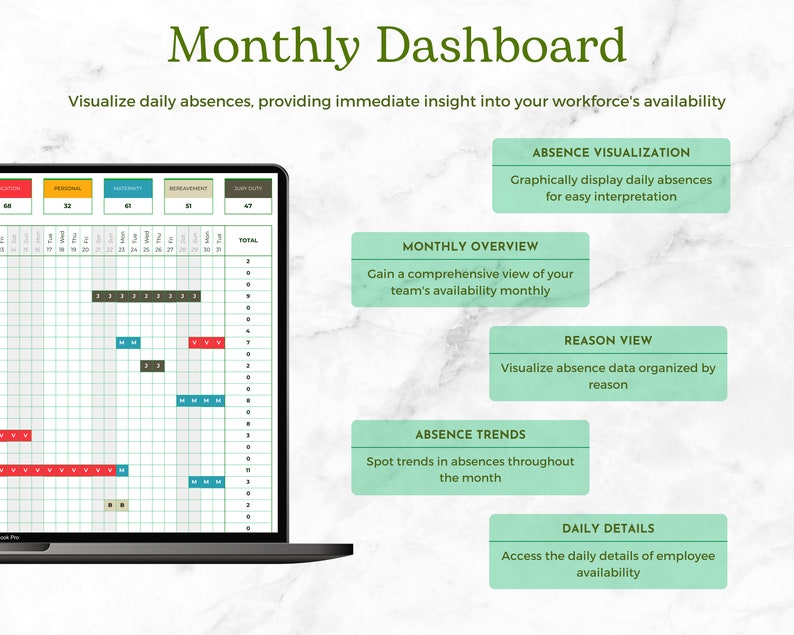 Absence Management System for Google Sheets: Employee Leave Tracker ...