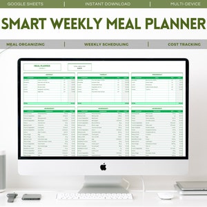 Smart Weekly Meal Planner Complete Google Sheets Diet Plan, Detailed ...