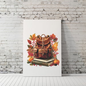 Leather Backpack Fall Cross Stitch Pattern (PDF Download) - Etsy