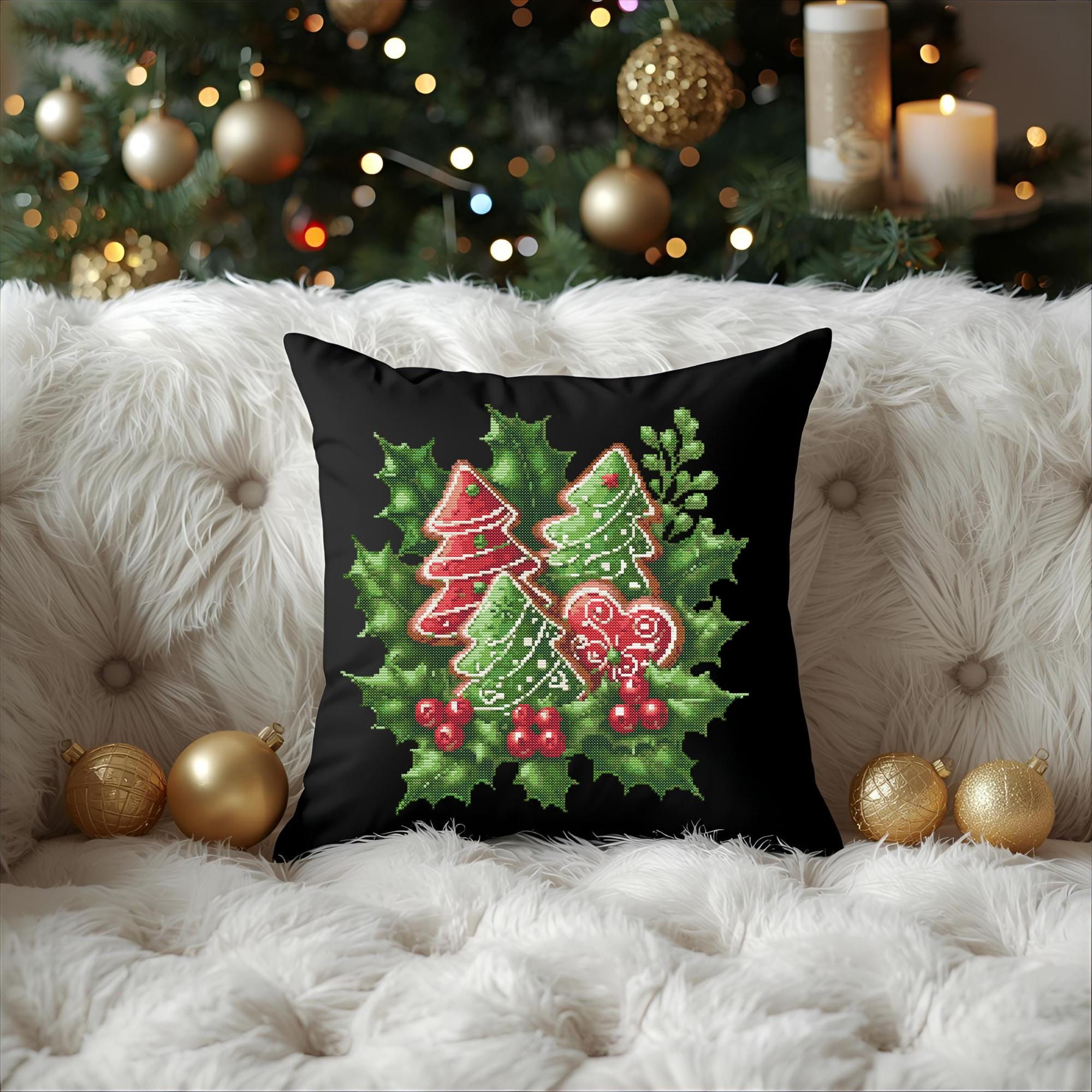 Christmas Cookies Cross Stitch Pattern: Festive Holiday Embroidery (PDF ...