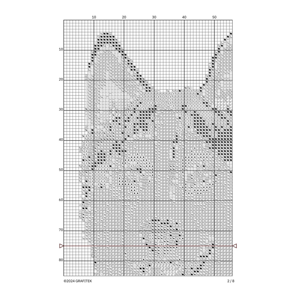 Husky Cross Stitch Pattern – Siberian Husky Dog Portrait PDF | Instant ...